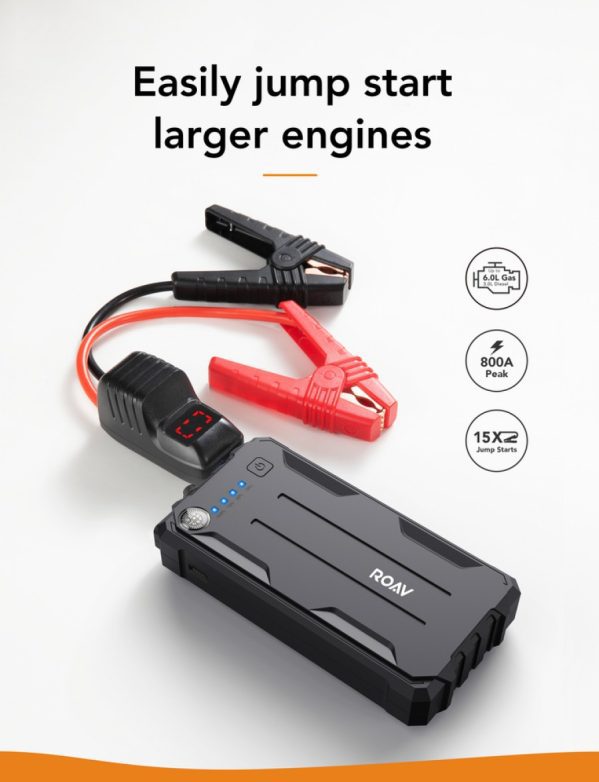جامپ استارتر و شارژر همراه خودرو مدل Anker R3120 Roav Jump Starter Pro ...